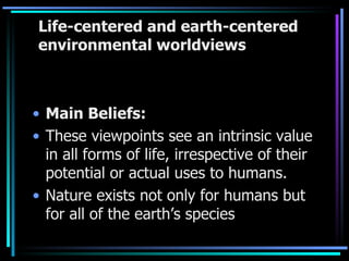 Environmental worldview short | PPT
