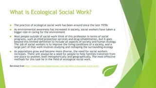 Environmental youth work | PPTX