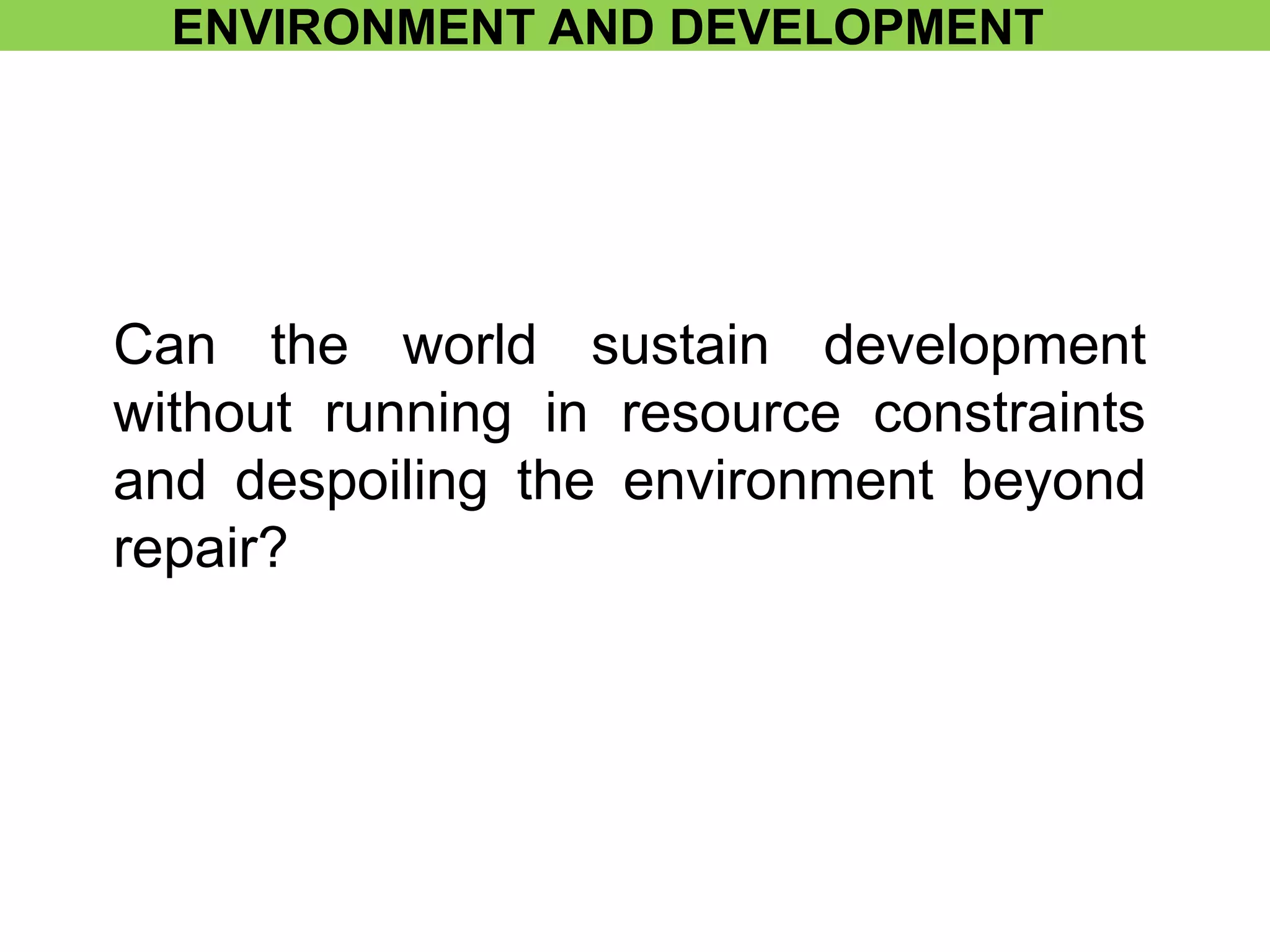 Environment and development(1) | PPTX