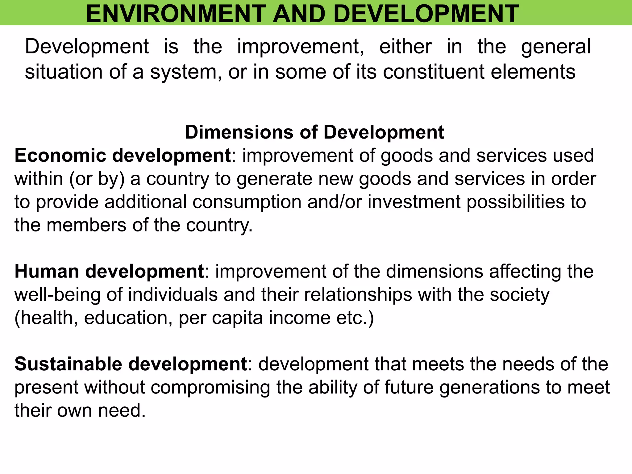 Environment and development(1) | PPTX