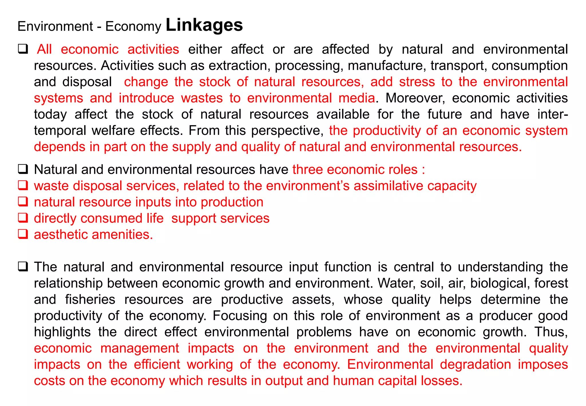 Environment and Economy Interaction | PPTX