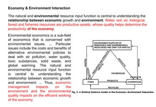 Environment and Economy Interaction | PPTX