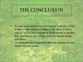 Environment and Human Health PPT | PPTX