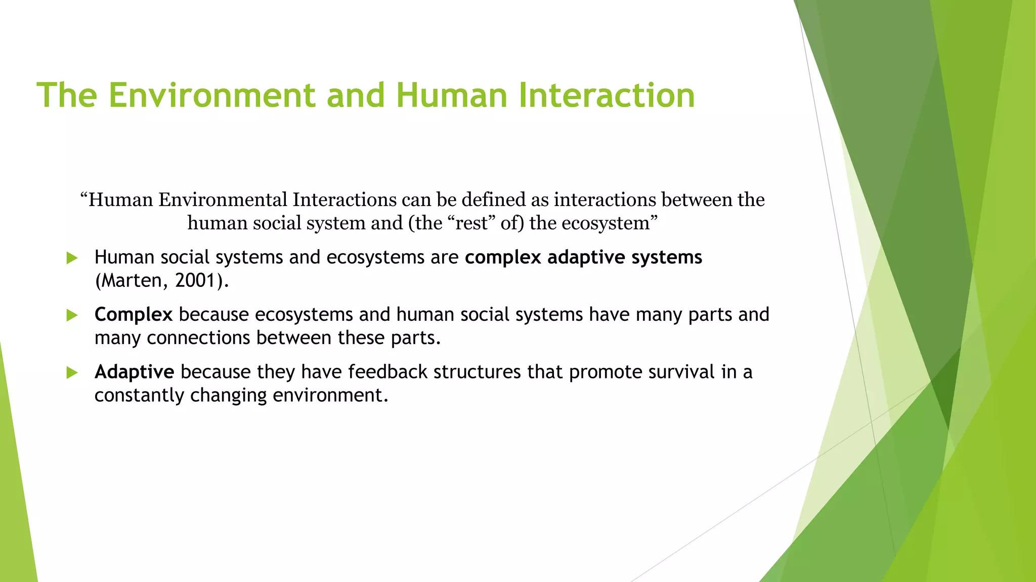 Environment and human interaction | PPTX