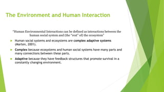 Environment and human interaction | PPTX