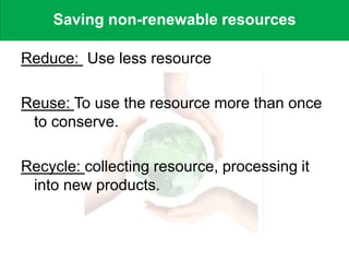 Environment and sustainability | PPTX