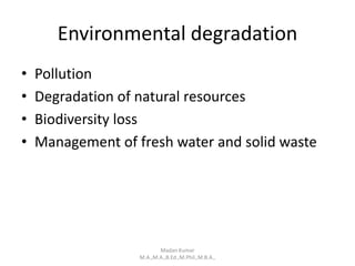 Environment and sustainable development | PPTX