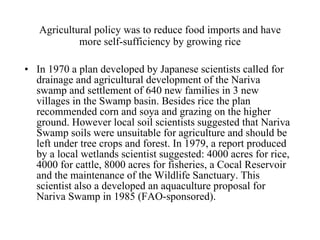 Nariva Swamp and urbanization | PPT