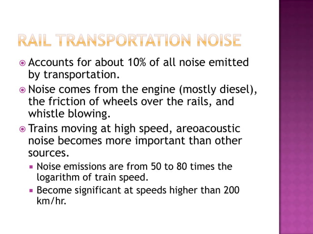 Environment aspects of transportation | PPT