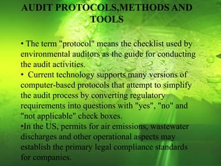 Environment auditing | PPTX