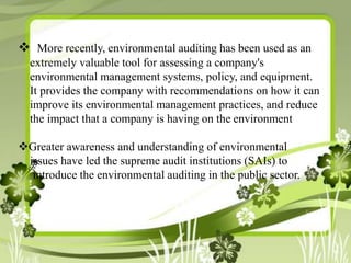 Environment auditing | PPTX