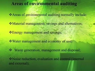 Environment auditing | PPTX