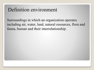 Environment awareness | PPTX