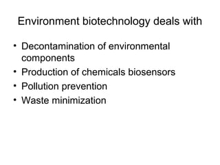 Environment biotechnology | PPT