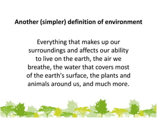 Environment Sector by Rafia Kamal for TLP | PPTX | Environmental ...