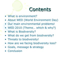 World Environment Day, 2010 | PPT