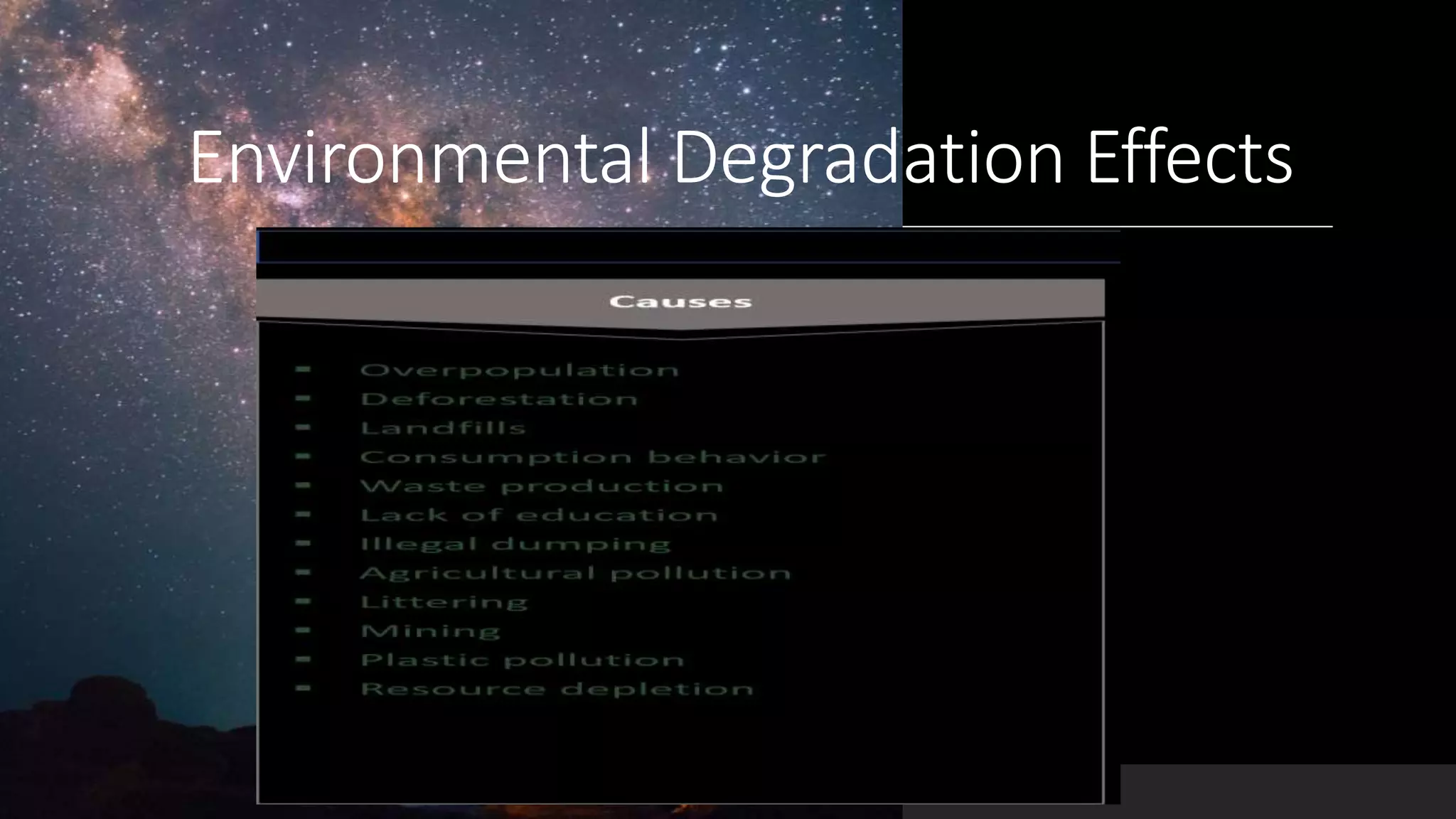 Environment degrading | PPT