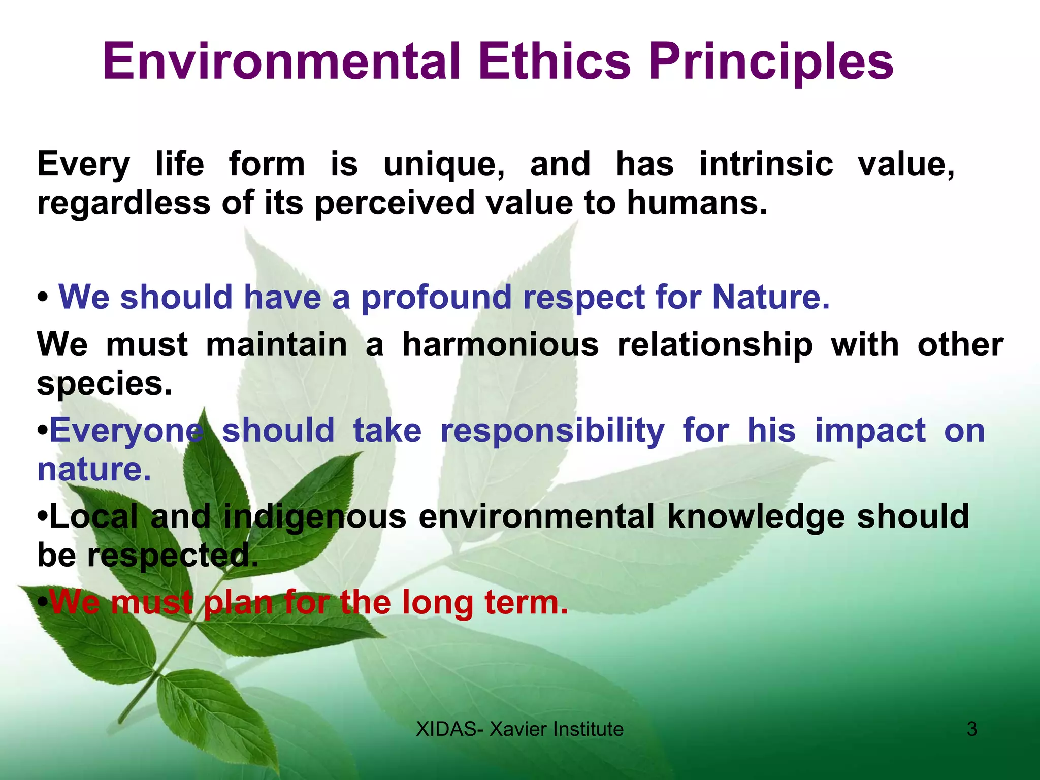Environment Ethics | PPT