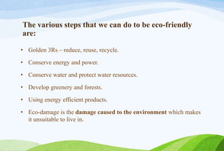 Environment friendly products | PPTX