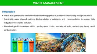 Environment (Gray) Biotechnology - Global aspects | PPTX