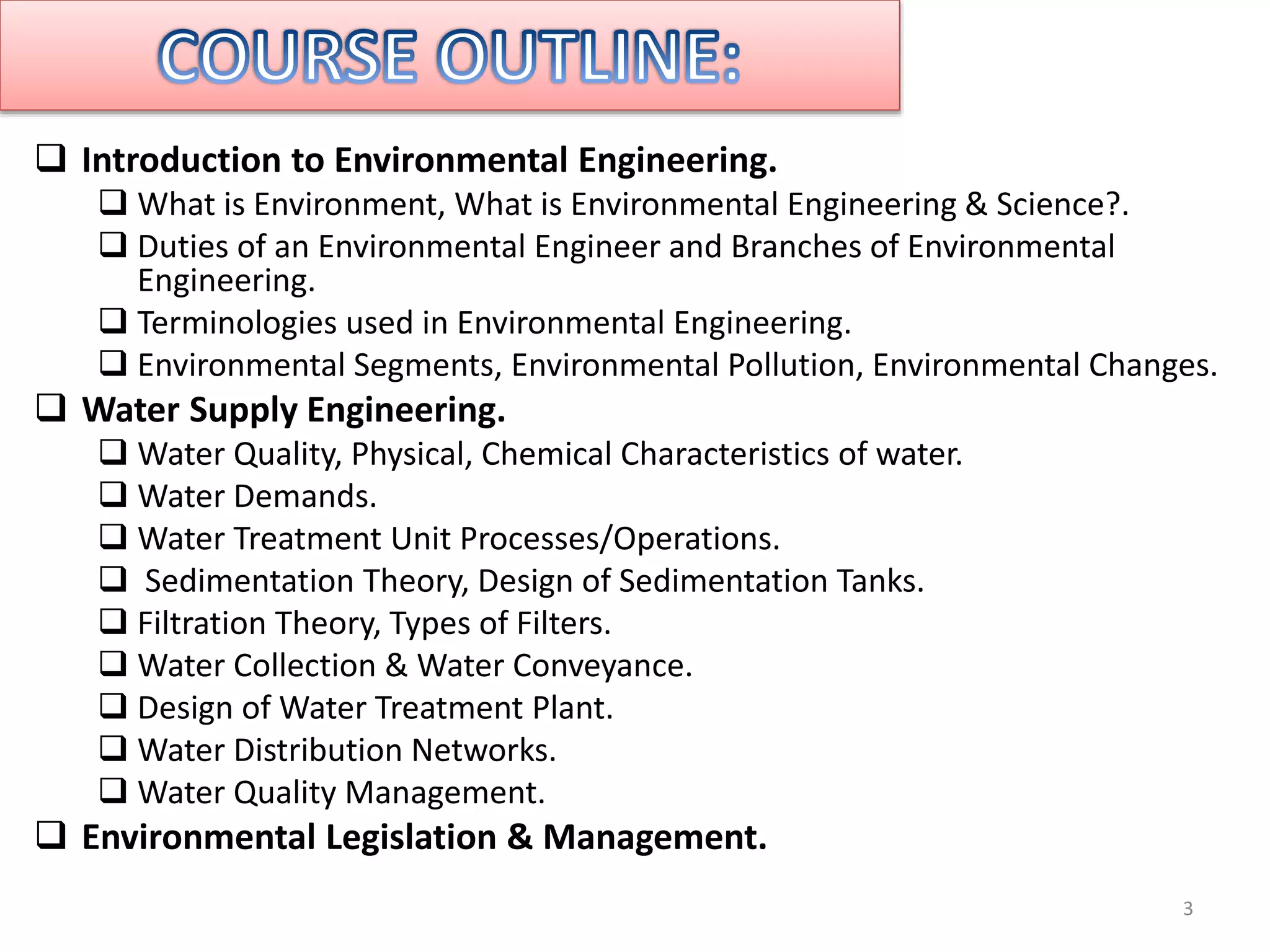 Environmental Engineering | PPTX