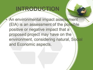 Environment impact assessment | PPTX