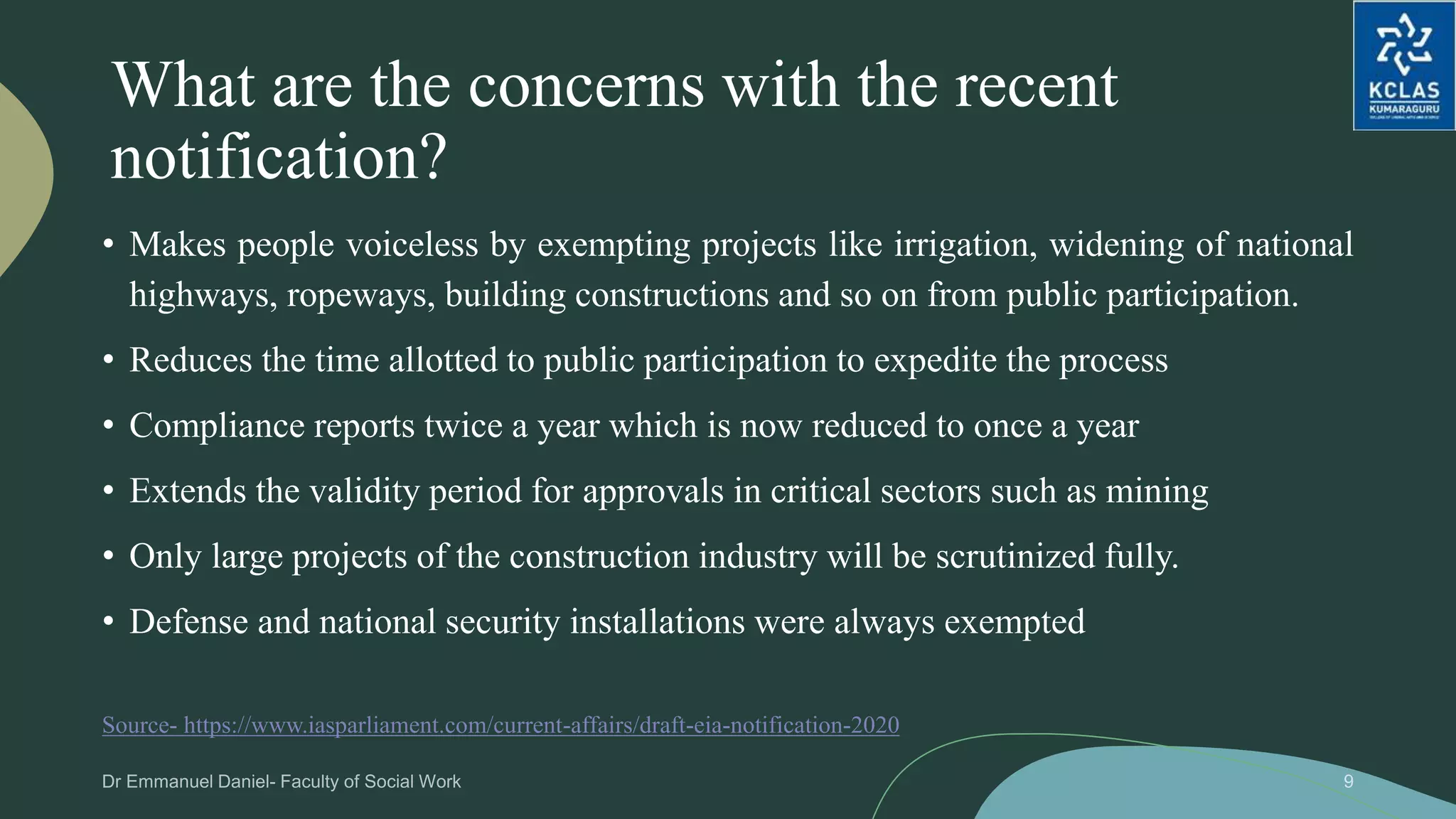 Environment Impact Assessment Draft 2020 PPT environment-impact-assessment-draft-2020-ppt