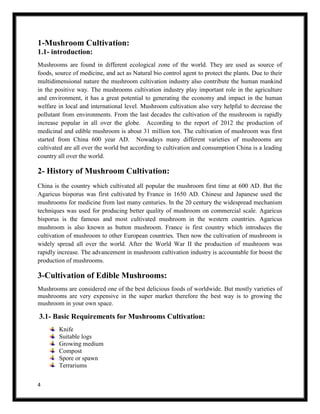 Environment impact of mushroom cultivation | PDF