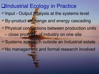 Environment industrial ecology | PPT