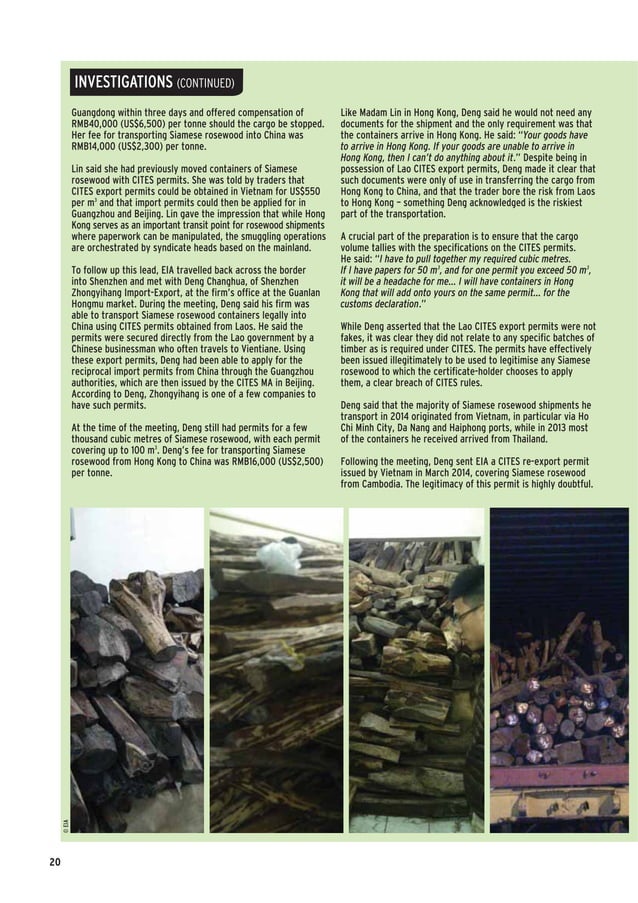 Environment Investigation Agency(EIA) And Myanmar | PDF