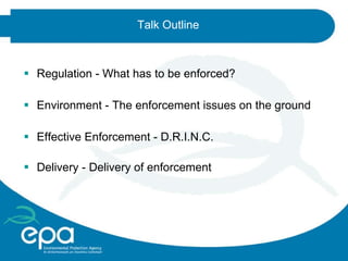 Effective Enforcement of Environmental Regulations | PPT