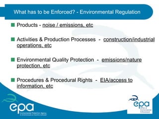 Effective Enforcement of Environmental Regulations | PPT