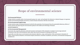 Environment and its introduction | PPTX