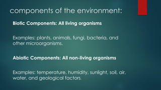 Environment_Law(Components of Environment, Ecology, Ecosphere, and ...