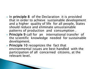 Rio Declaration | PPTX