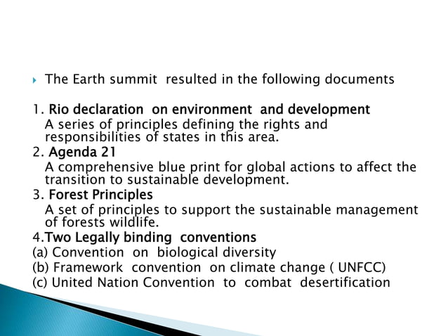 Rio Declaration | PPTX