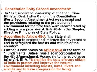 constitutional provision and environment protection | PPTX