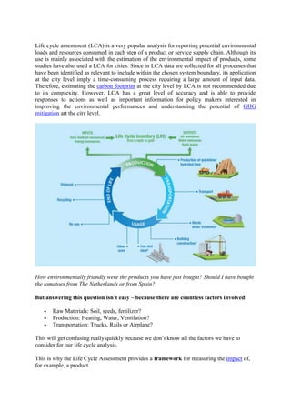 Environment life cycle assessment | PDF
