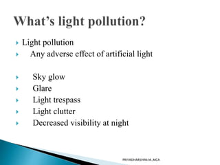 Environment light pollution | PPT