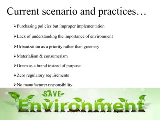 Environmentlly responsible consumption | PPTX