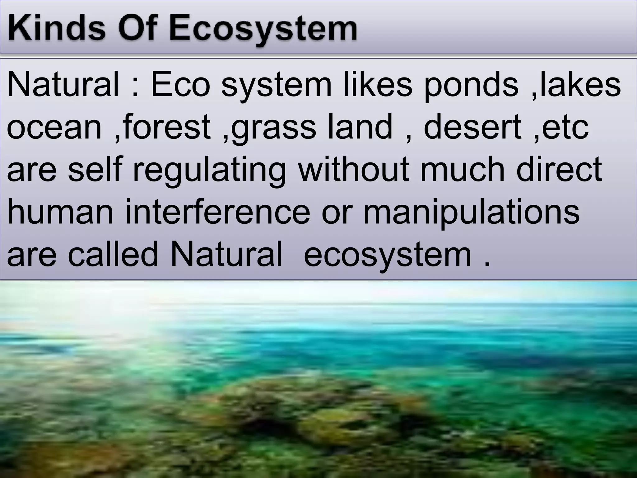 Environment management- ECOSYSTEMS | PPTX