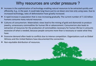 Environment management - exploitation & modification of natural ...