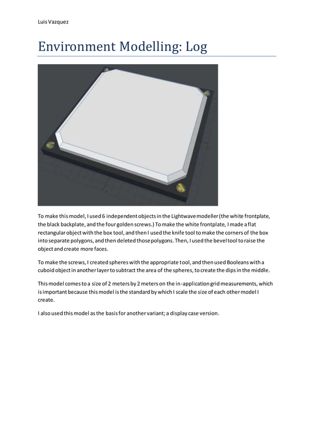 Environment modelling | PDF