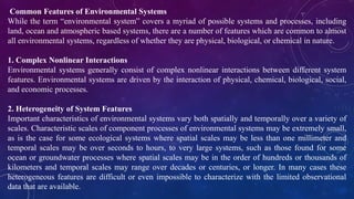 Environment modelling and its environmental aspects | PPTX