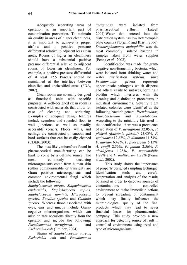 Microbiological Environmental Monitoring in Pharmaceutical Facility | PDF