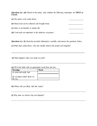 Form 1/PT3Environment non linear text | PDF