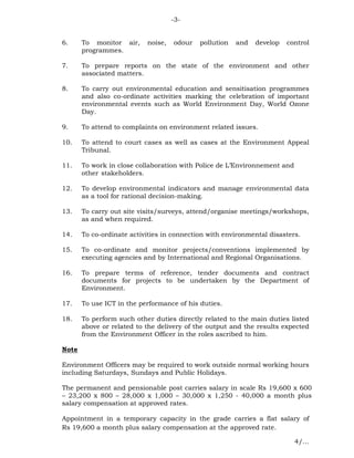 Environment officer | PDF