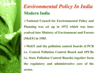 Environment Policies in India for th.ppt