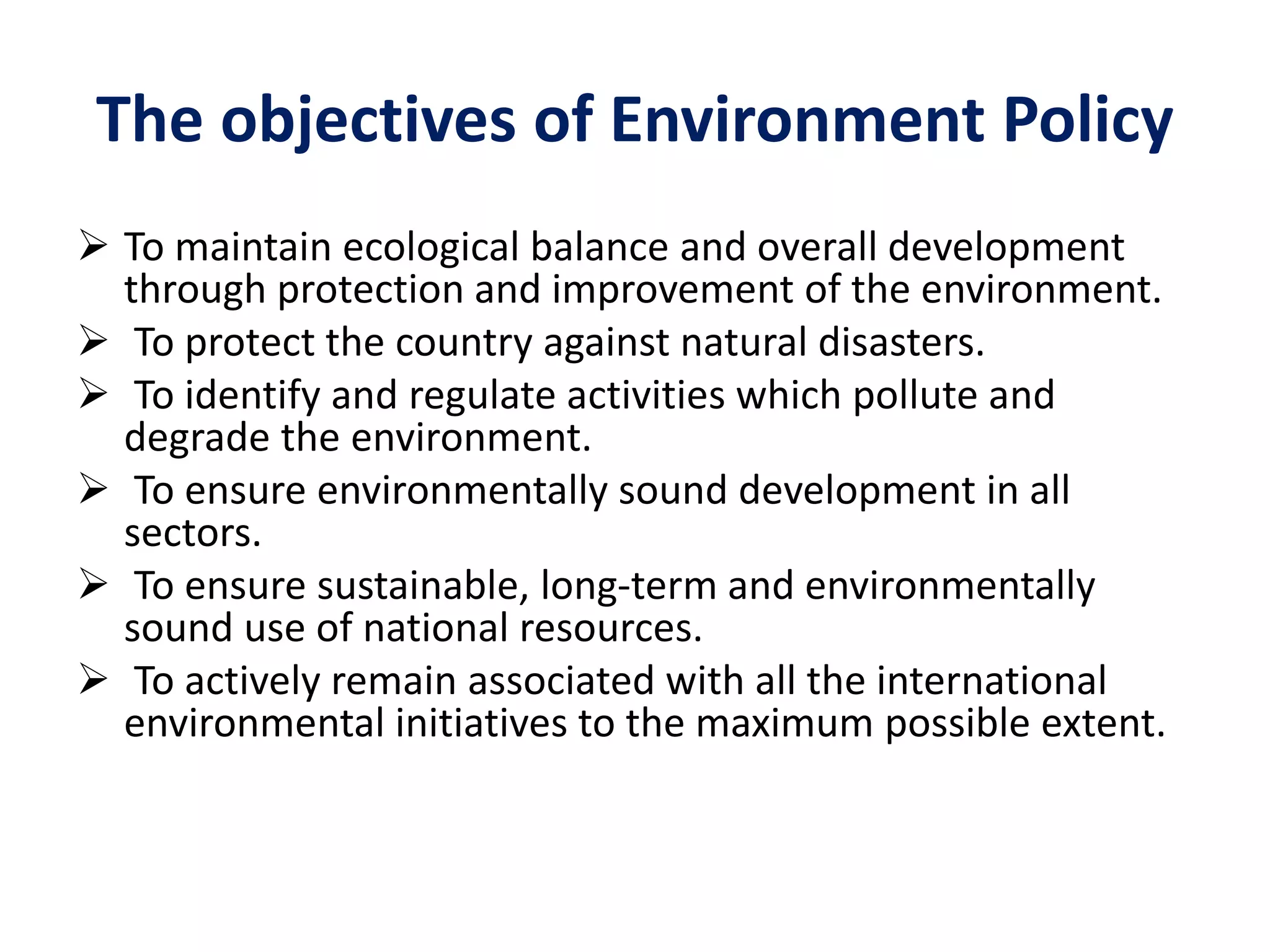 Environment policy of Bangladesh | PPTX