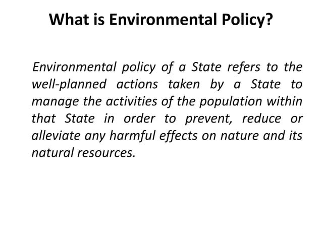 Environment policy of Bangladesh | PPTX